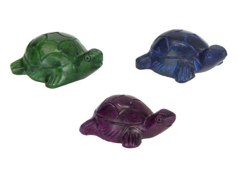 Lucky Soap Stone Turtles - Handcarved - Assorted Colours – Beach Book ...
